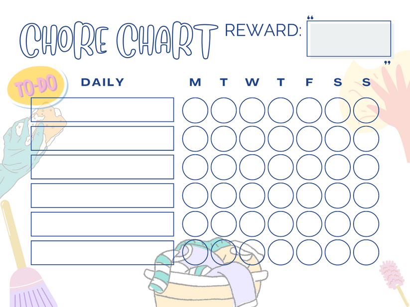 The Digital Chore Chart – Mocked