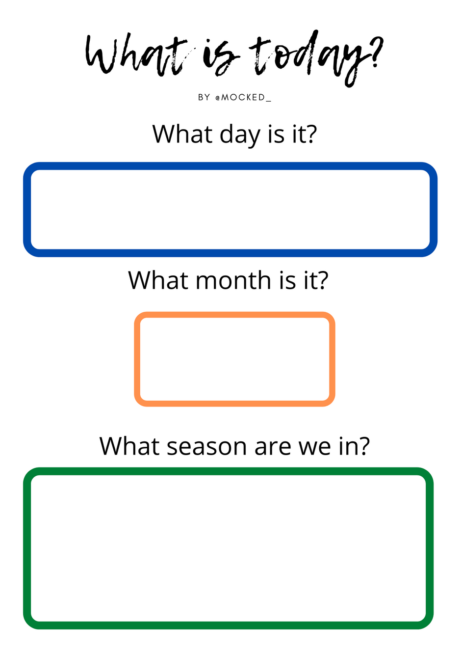 FREE Resources – Mocked